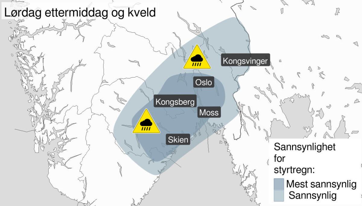 Nytt Farevarsel For Styrtregn